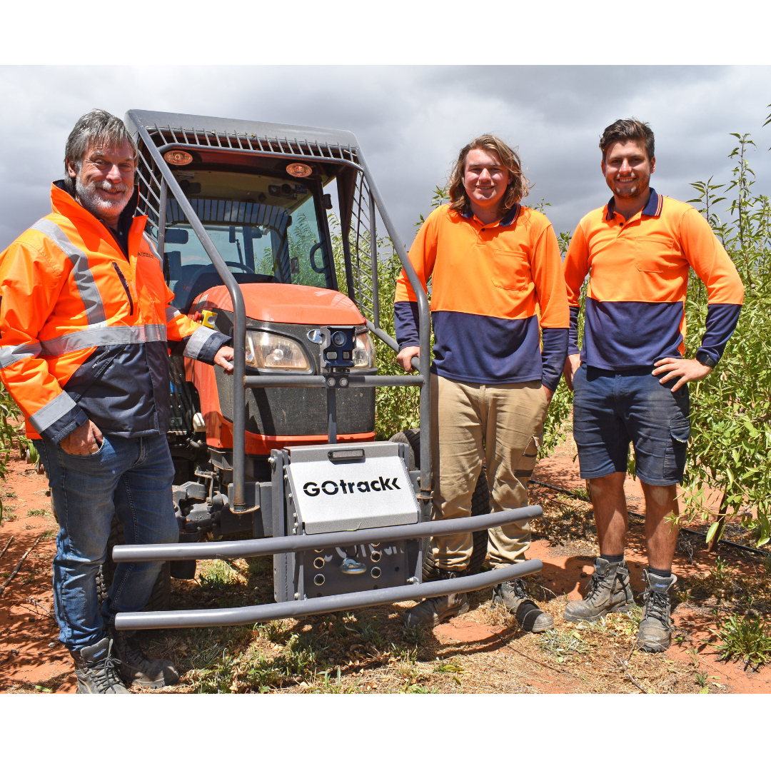 Driverless tractor trial on track