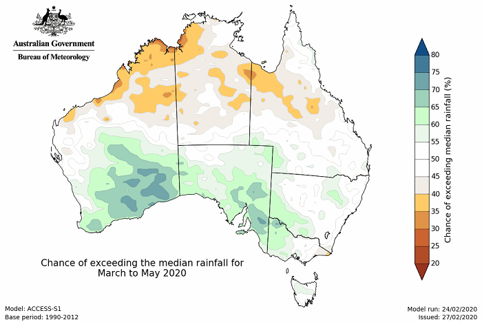 BOM's autumn outlook forecast